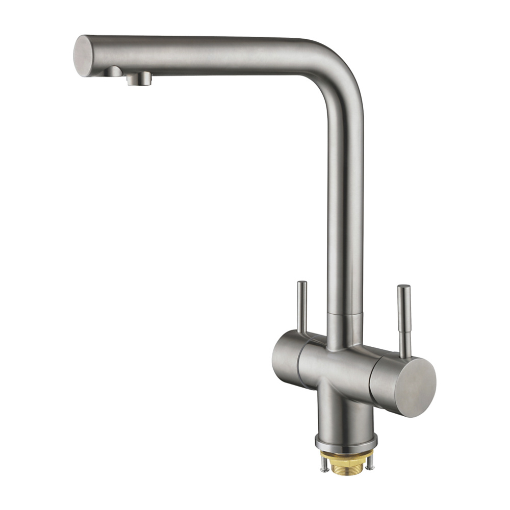Смеситель для кухни со встроенным фильтром (краном) под питьевую воду Shevanik S468B купить в ...