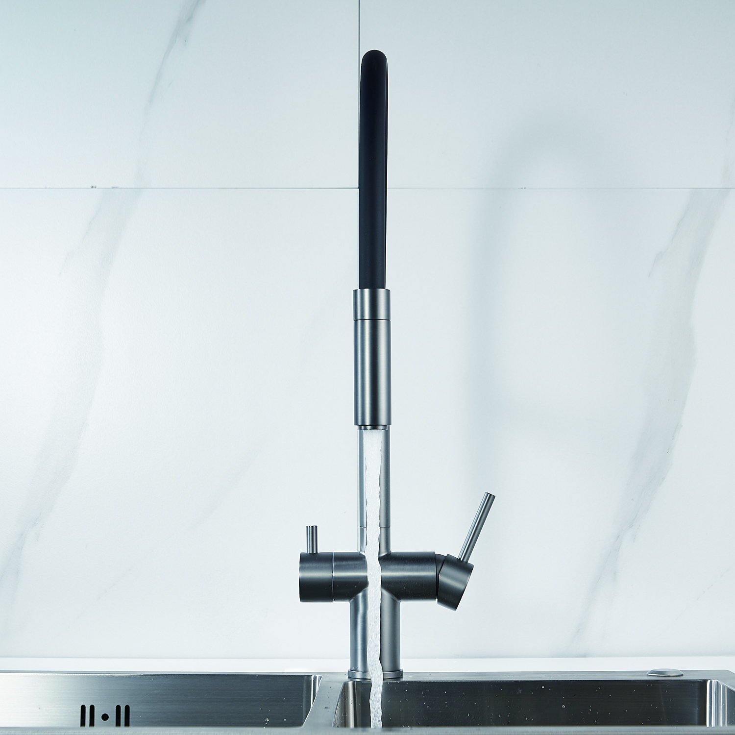 Смеситель для кухни с гибким изливом Shevanik S178T купить в Москве - интернет-магазин ROSE